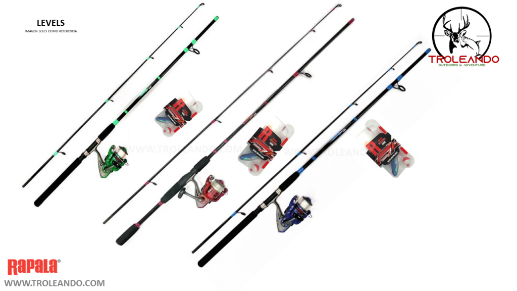 Rapala Combo Caña y Carrete Modelo Levels